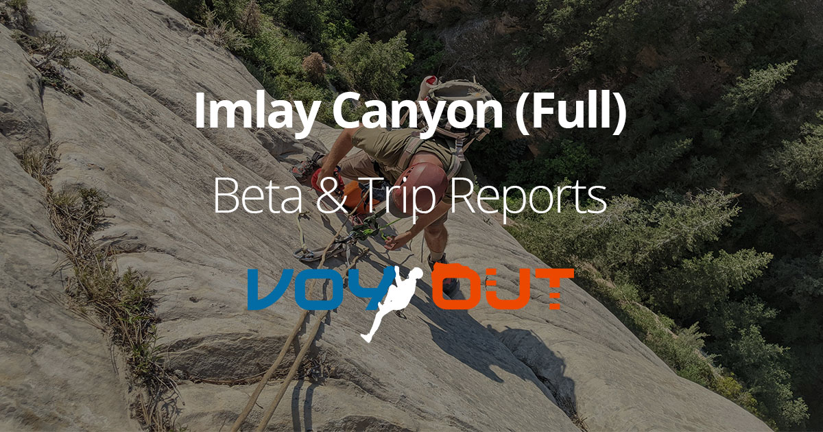 Imlay Canyon | Full route info | Voy Out
