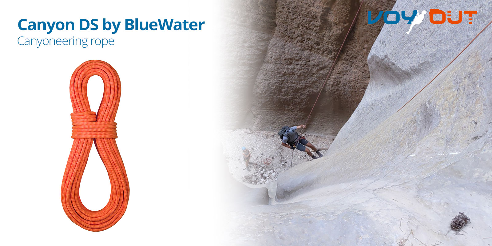 BlueWater Canyon DS rope | Canyoneering rope | Voy Out