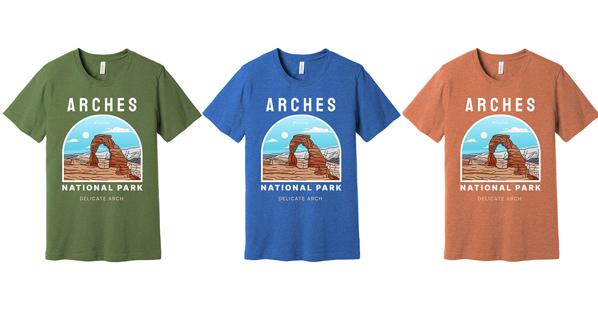 Arches National Park Shirt | Delicate Arch - Voy Out