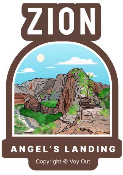 Angel's Landing Sticker | Voy Out