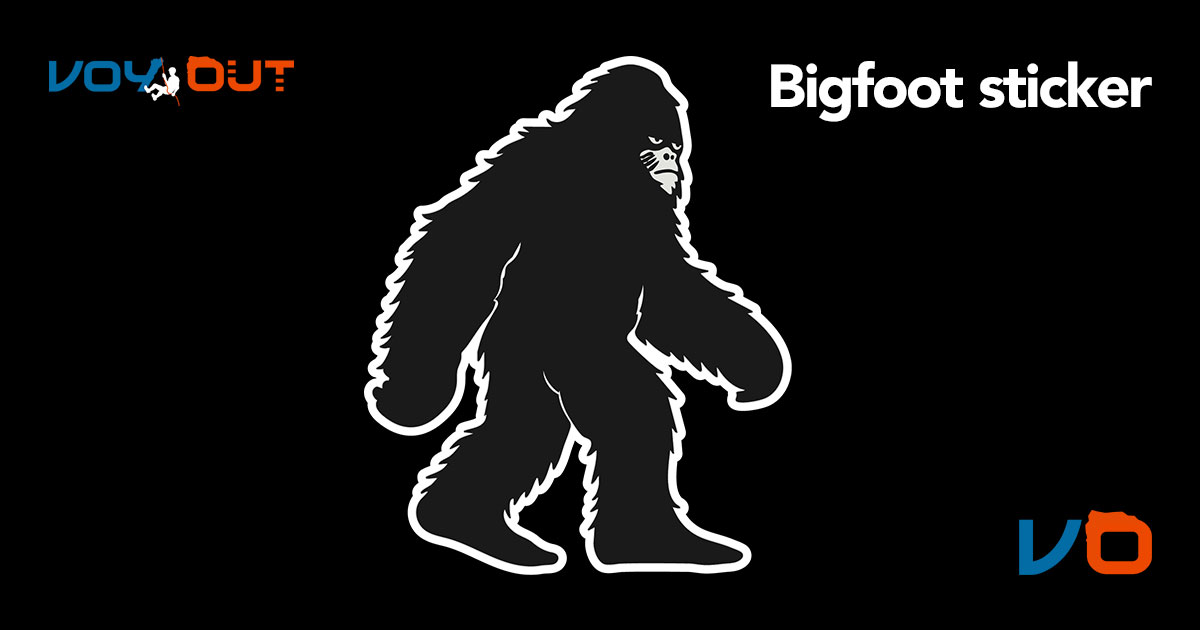 Bigfoot Silhouette sticker | Outdoor stickers