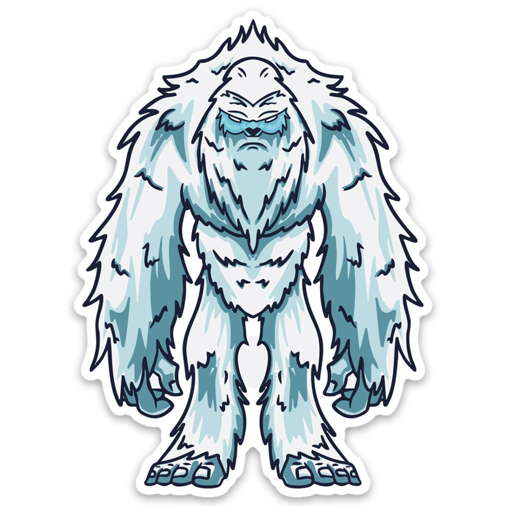 Yeti Sticker by Voy Out