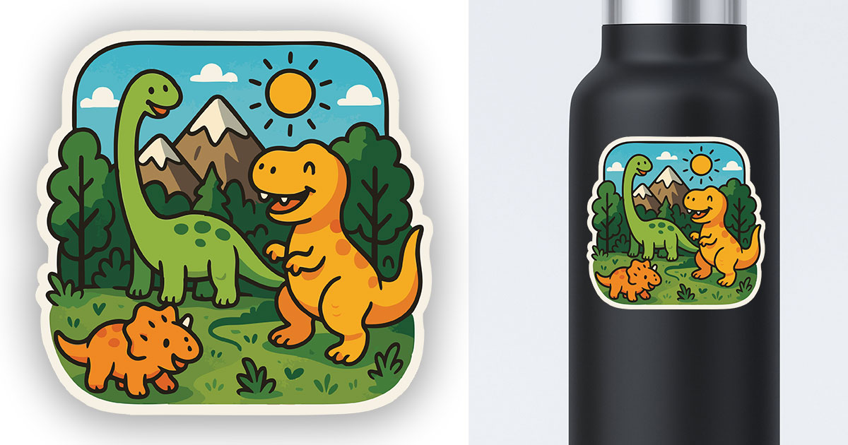 Dinosaurs sticker - Voy Out